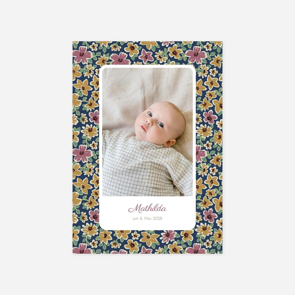 Geburtskarte "Bloom"